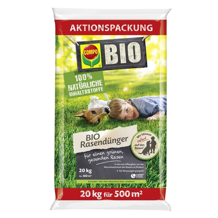 COMPO BIO Rasendünger Aktionspackung, 20 kg | Dehner